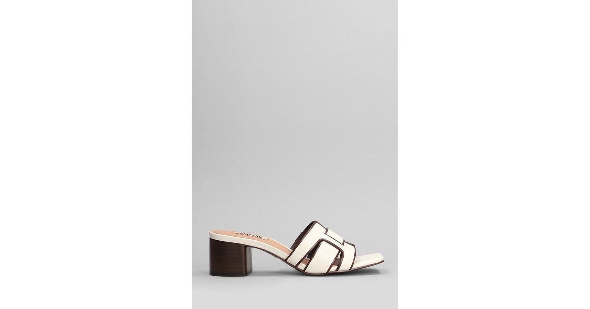 Bibi Lou Holly 50 Slipper Mule In White Lyst