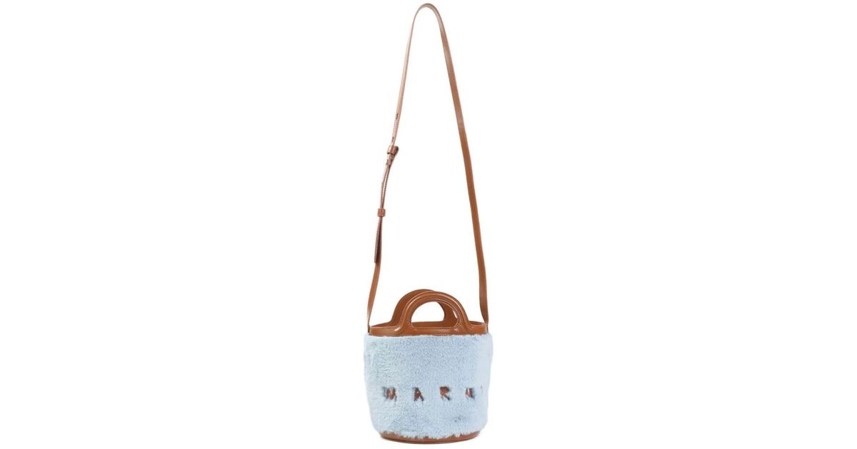 Marni Mini Bag With A Refined Finish in Blue | Lyst