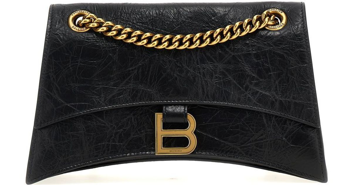 Balenciaga 'Crush Chain S' Shoulder Bag in Black | Lyst