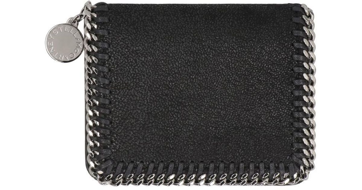 Stella McCartney Bi-Fold Wallet Falabella in Black | Lyst UK