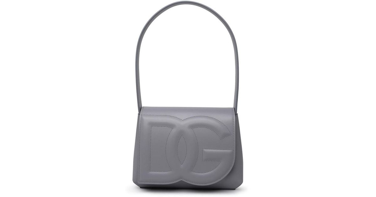 Dolce & Gabbana 'Dg Logo Bag' Shoulder Bag in Gray | Lyst