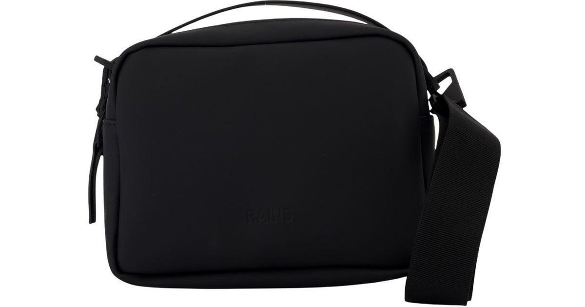 Rains Box Bag W3 Crossbody in Black | Lyst