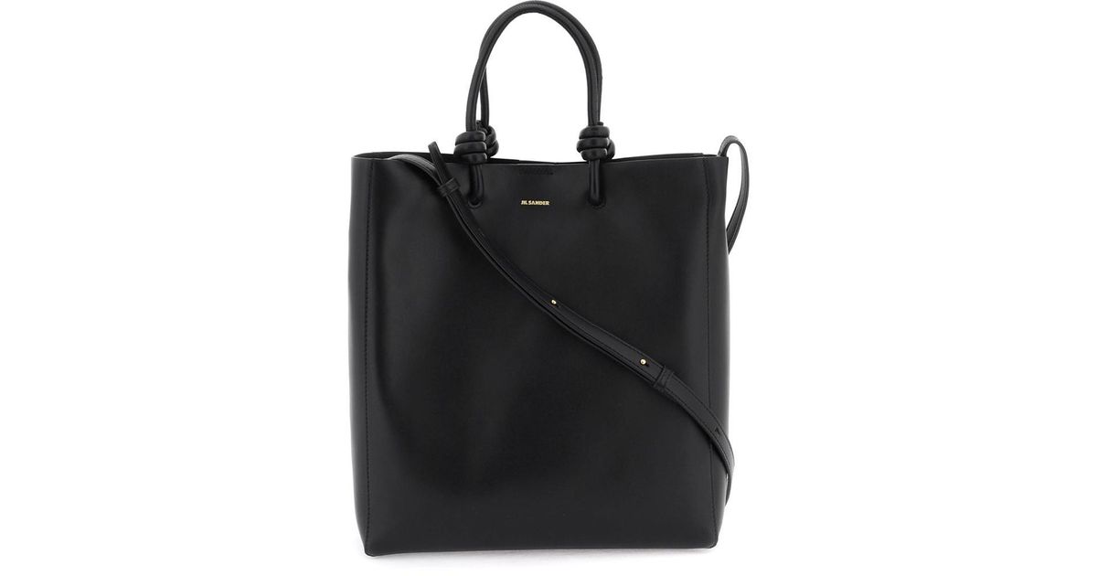 Jil Sander Giro Shoulder Bag in Black | Lyst