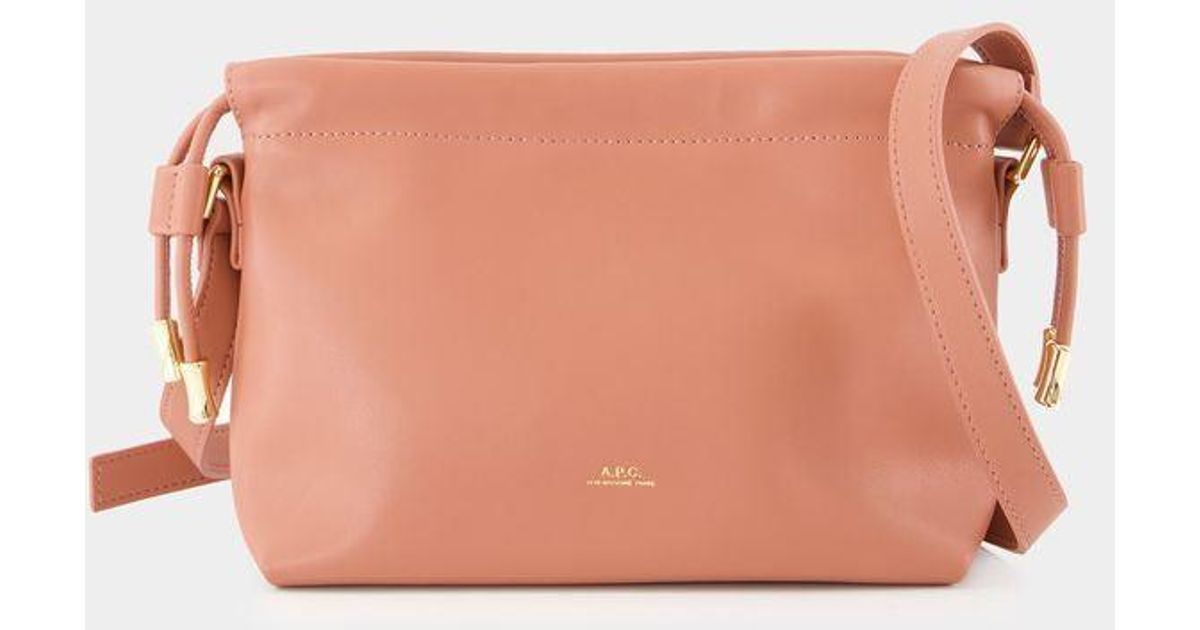 A.P.C. Ninon Mini Drawstring Bags in Pink | Lyst UK