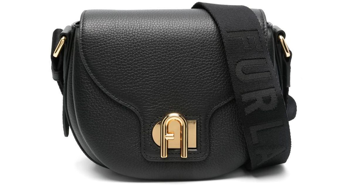 Furla Lotus Mini Crossbody Bags in Black | Lyst
