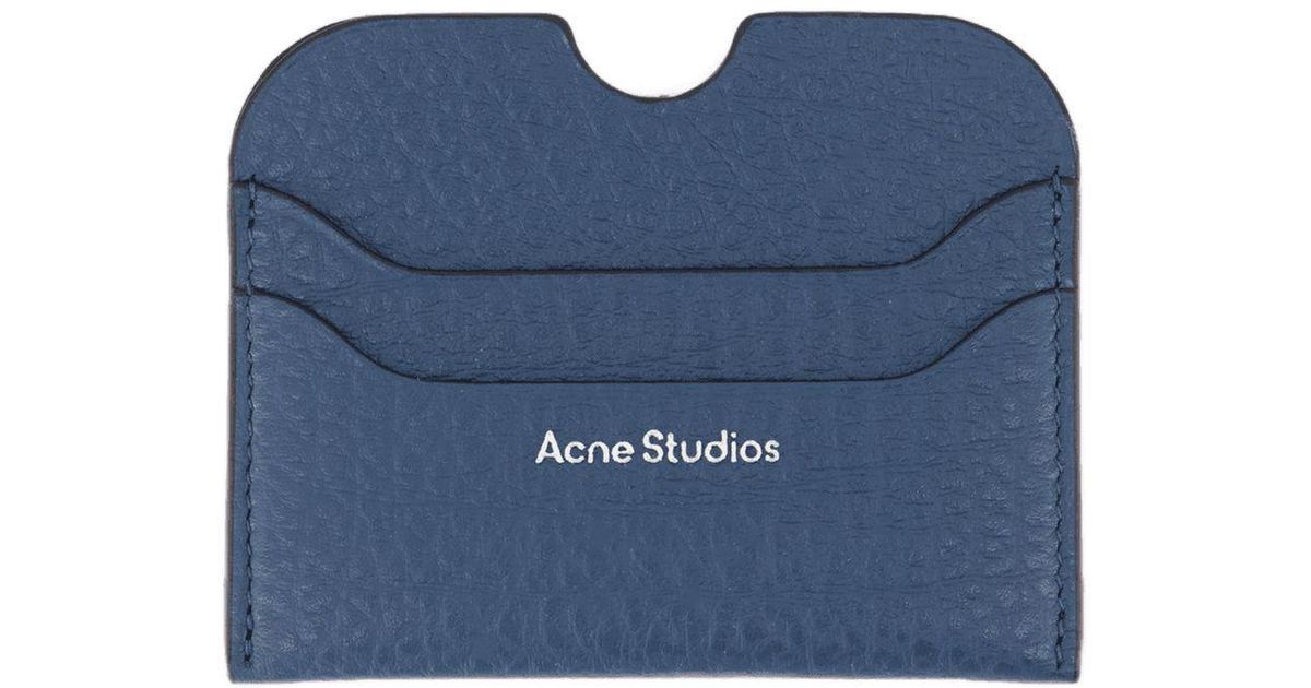 Acne Studios Card Holder in Blue for Men | Lyst UK
