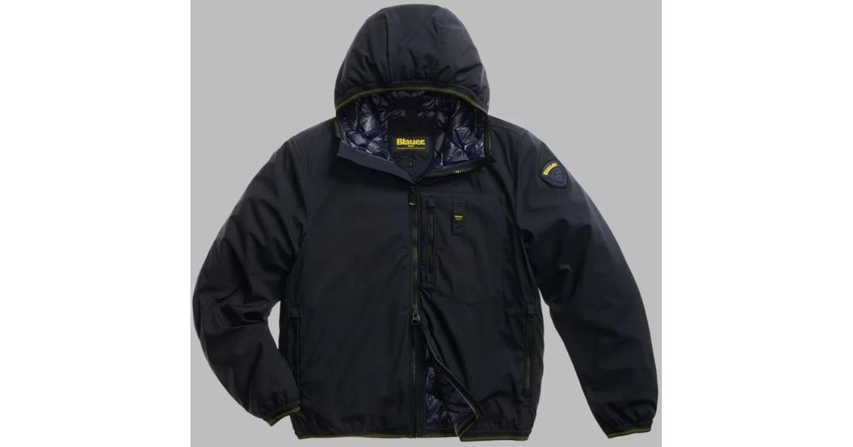 Blauer Usa Coats in Black for Men | Lyst UK