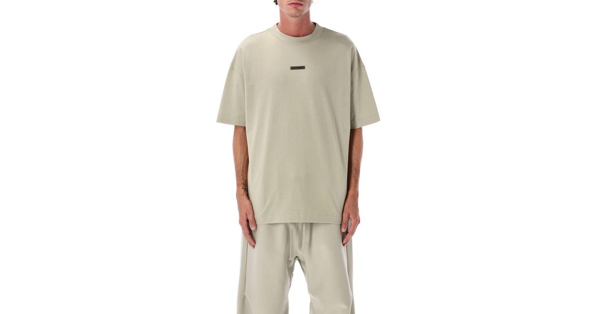 Fear Of God Essentials Fear Of God Classic Cotton Tee Abbey Stone in ...