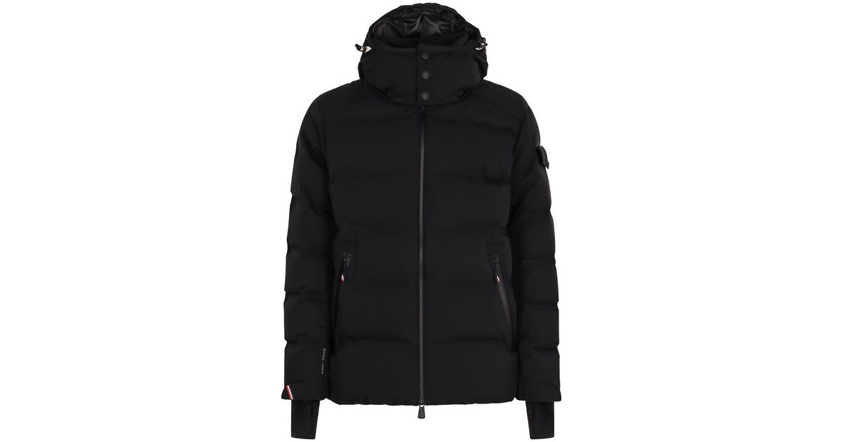 Moncler Ski Jacket Montgetech With Hood in Black for Men | Lyst