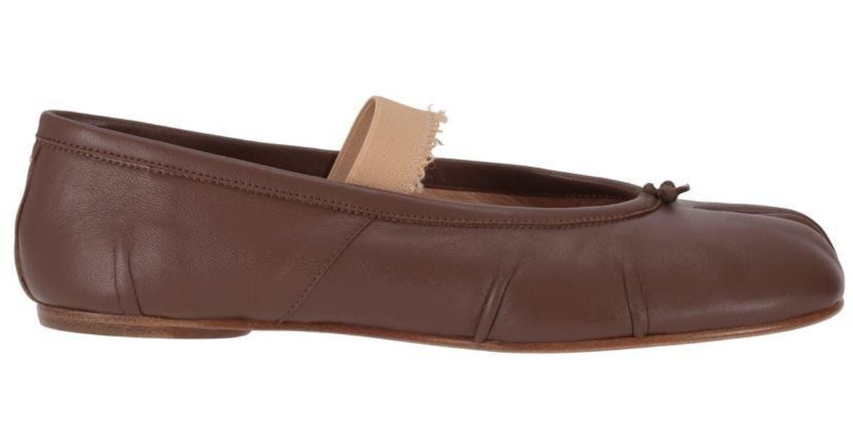 Maison Margiela Ballet Shoe in Brown | Lyst UK