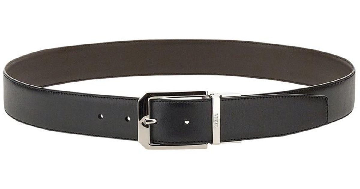 ZEGNA Reversible Belt in Black for Men | Lyst UK