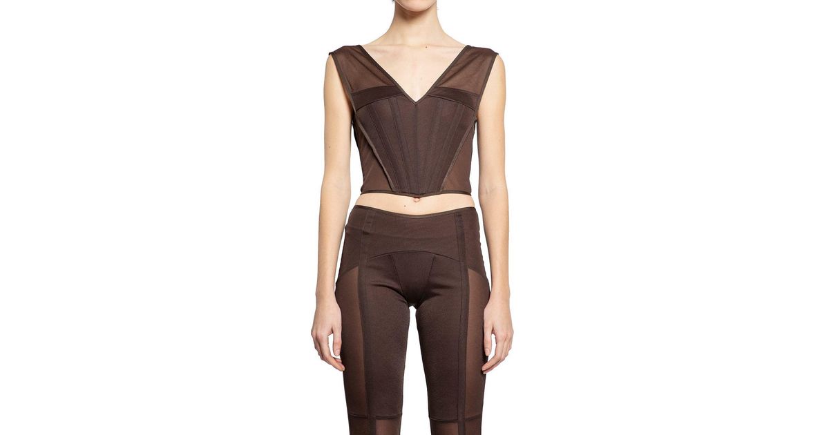 KNWLS Crop Tops in Brown | Lyst