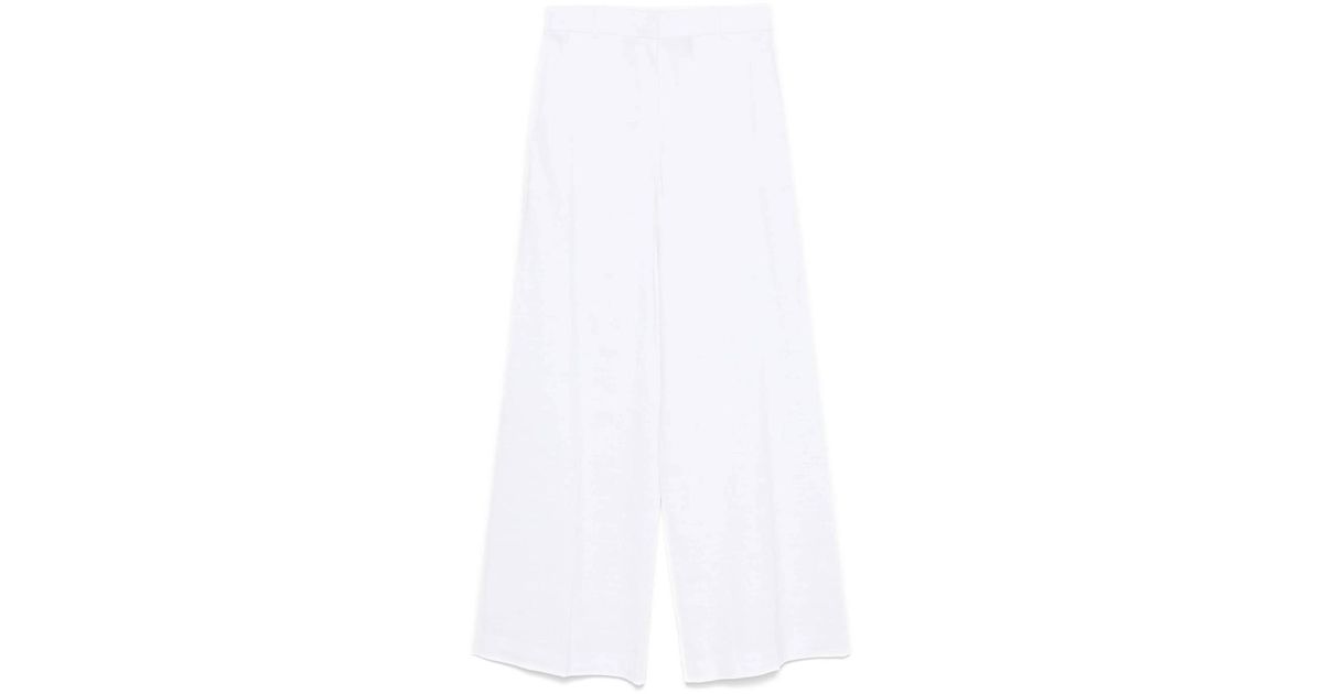 Theory Trousers in White | Lyst