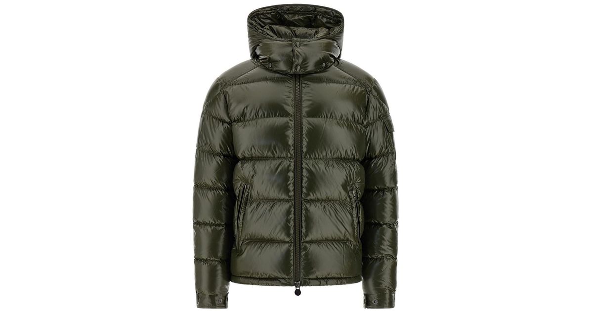 Moncler Maya' Down Jacket in Green for Men | Lyst UK