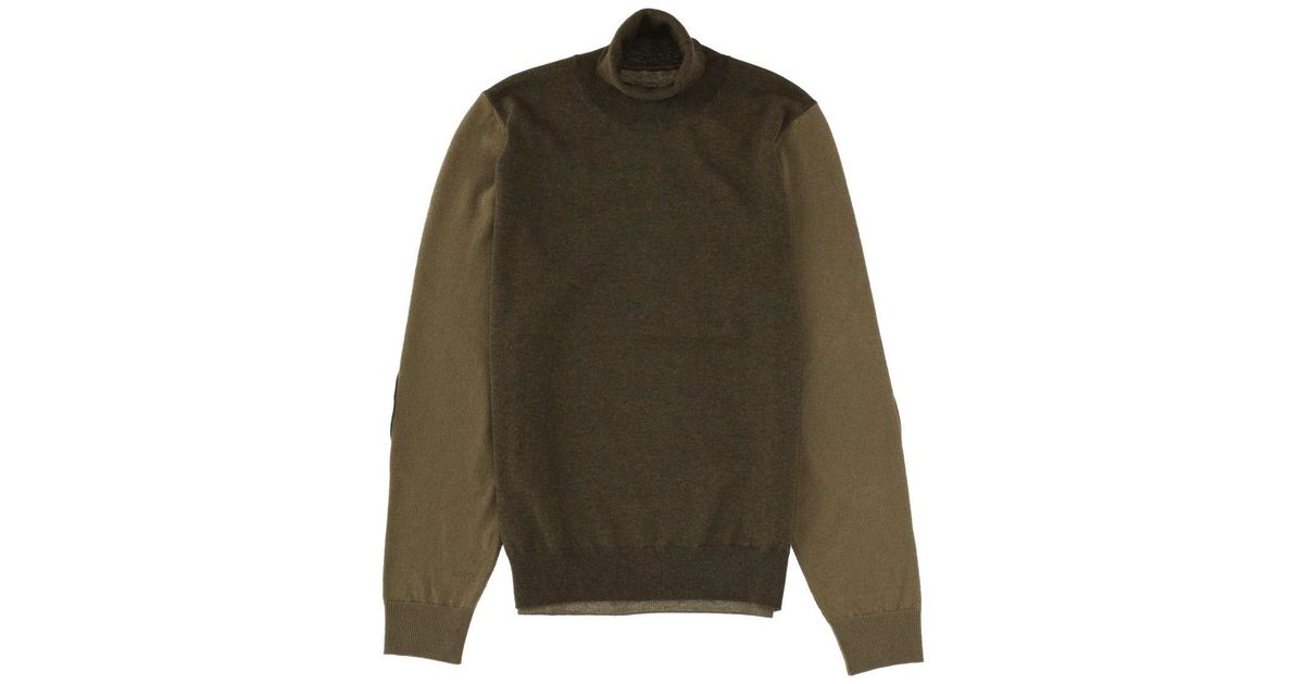 Maison Margiela "Two-Tone" Jersey in Green | Lyst UK