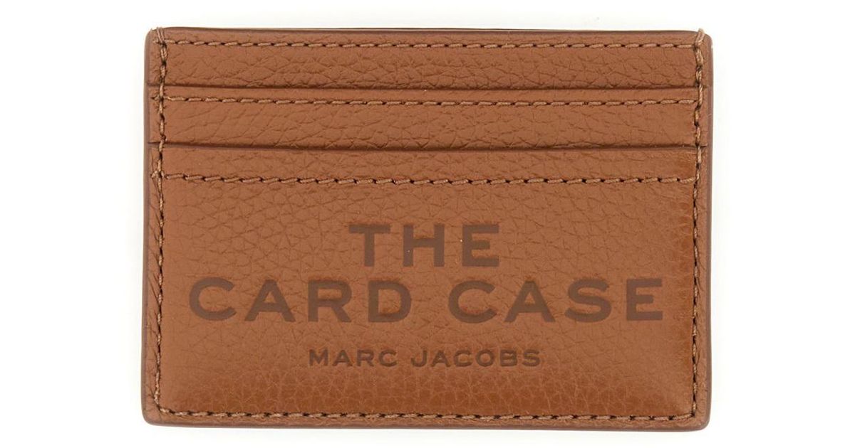 Marc Jacobs Portacarte "The Card Case" in Brown | Lyst UK