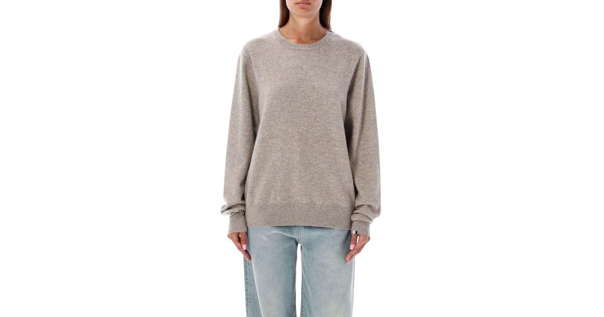 Extreme Cashmere Be Classic Core Sweater in Gray | Lyst