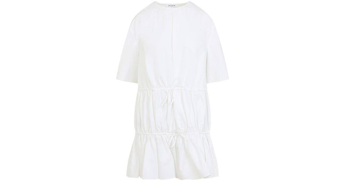 Alaïa Dress in White | Lyst