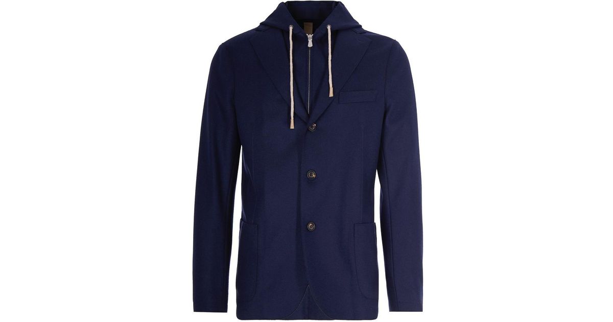 Eleventy Jacket in Blue for Men | Lyst UK