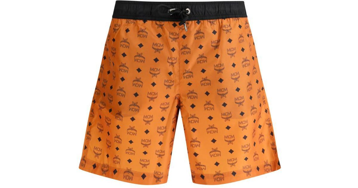 MCM Swimwear in Orange for Men | Lyst