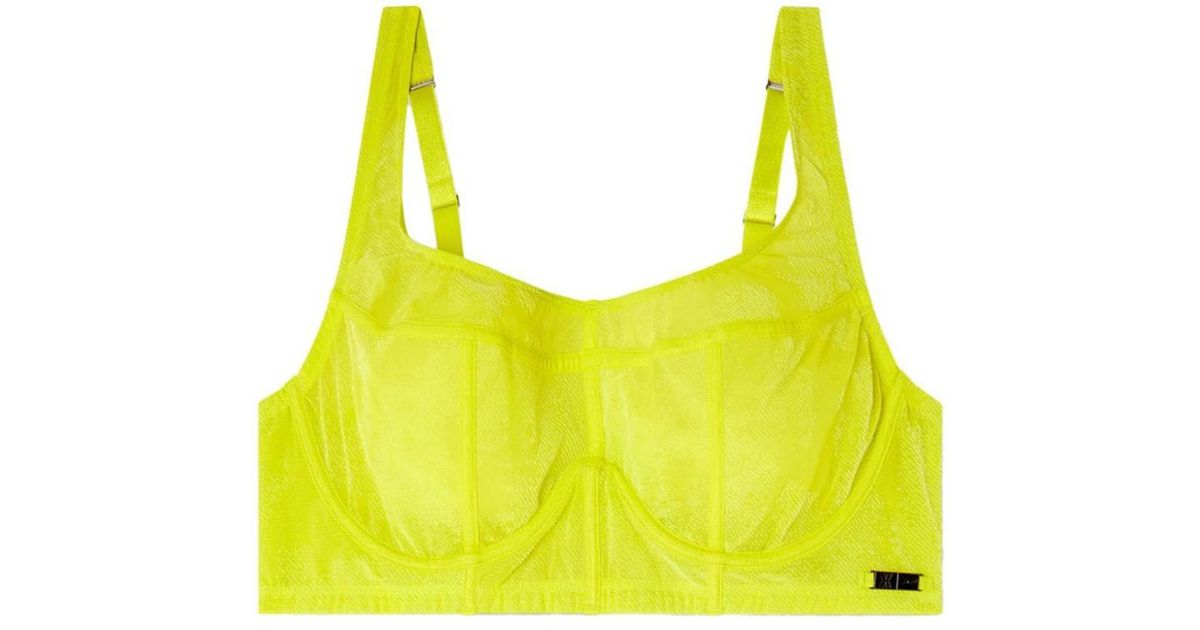 Diesel X Fenty By Rihanna C-Longline-Bra in Yellow | Lyst UK