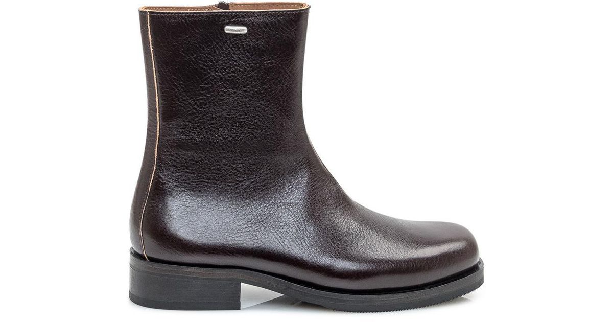 Our Legacy Leather Boots With Rugged Sole in Black for Men | Lyst