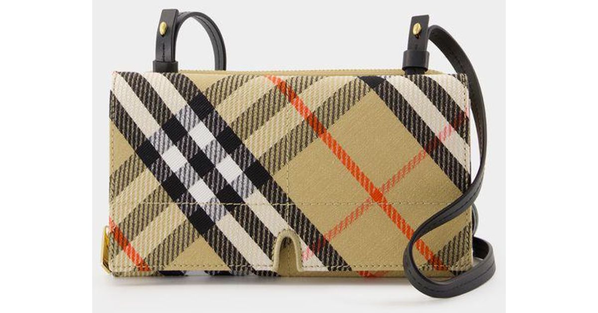 Burberry Snip Pouch in Natural | Lyst