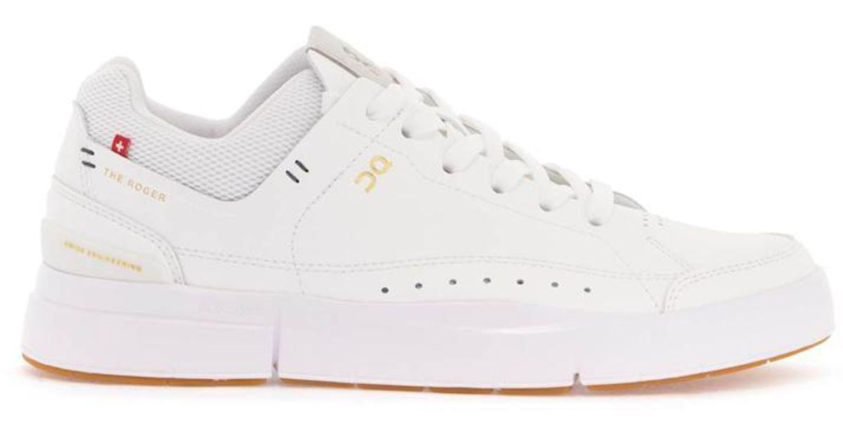 On Shoes Tennis-Inspired Eco-Leather Mesh Sneakers in White | Lyst