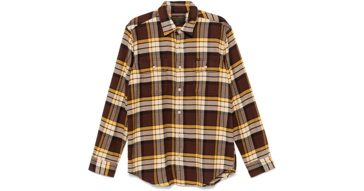Filson Checked Flannel Shirt in Brown for Men | Lyst
