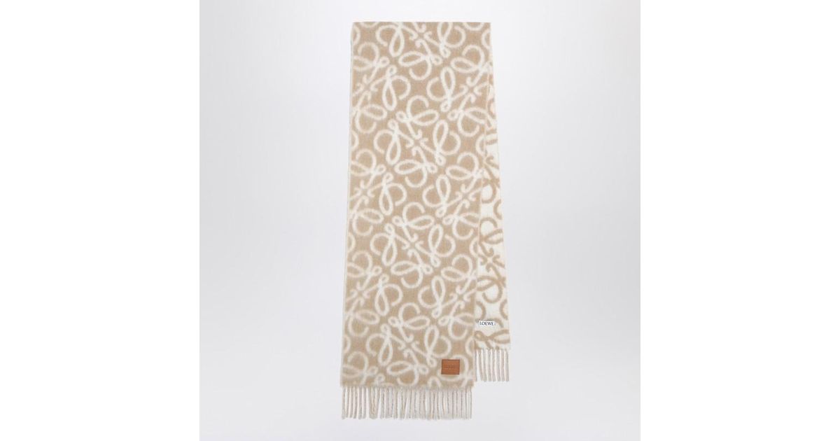 Loewe Scarf in Natural | Lyst UK