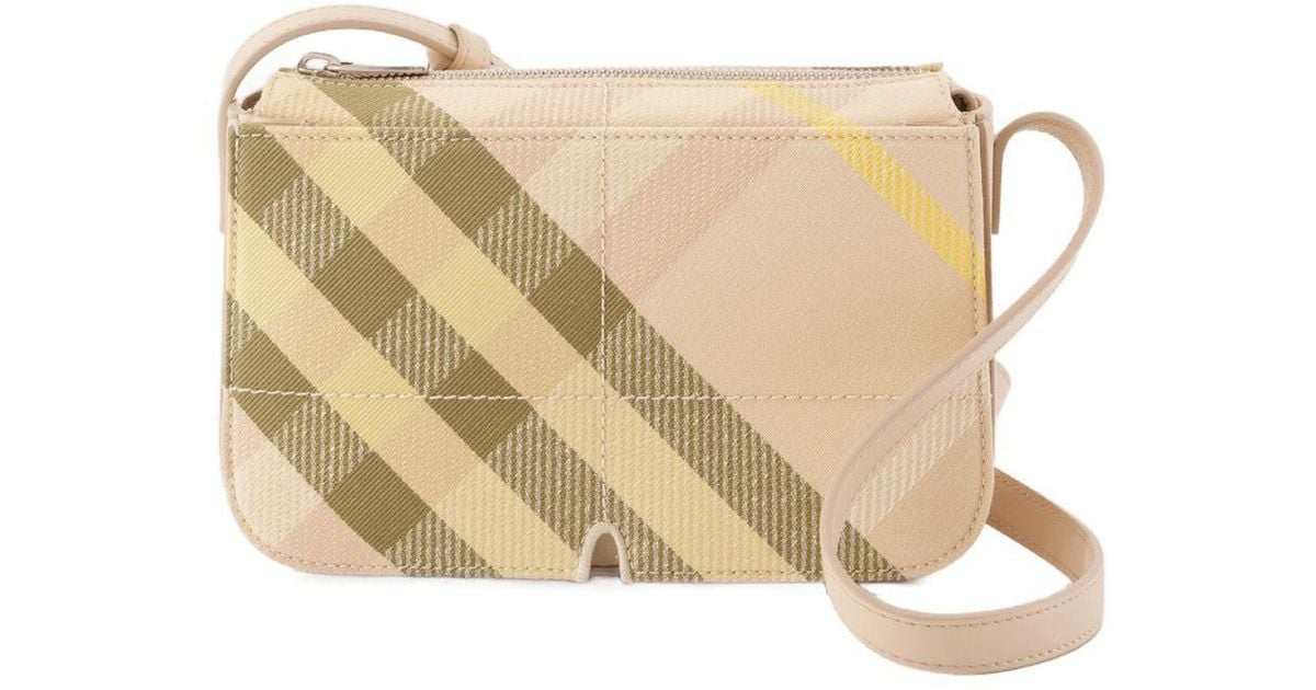 Burberry Snip Small Crossbody in Natural | Lyst
