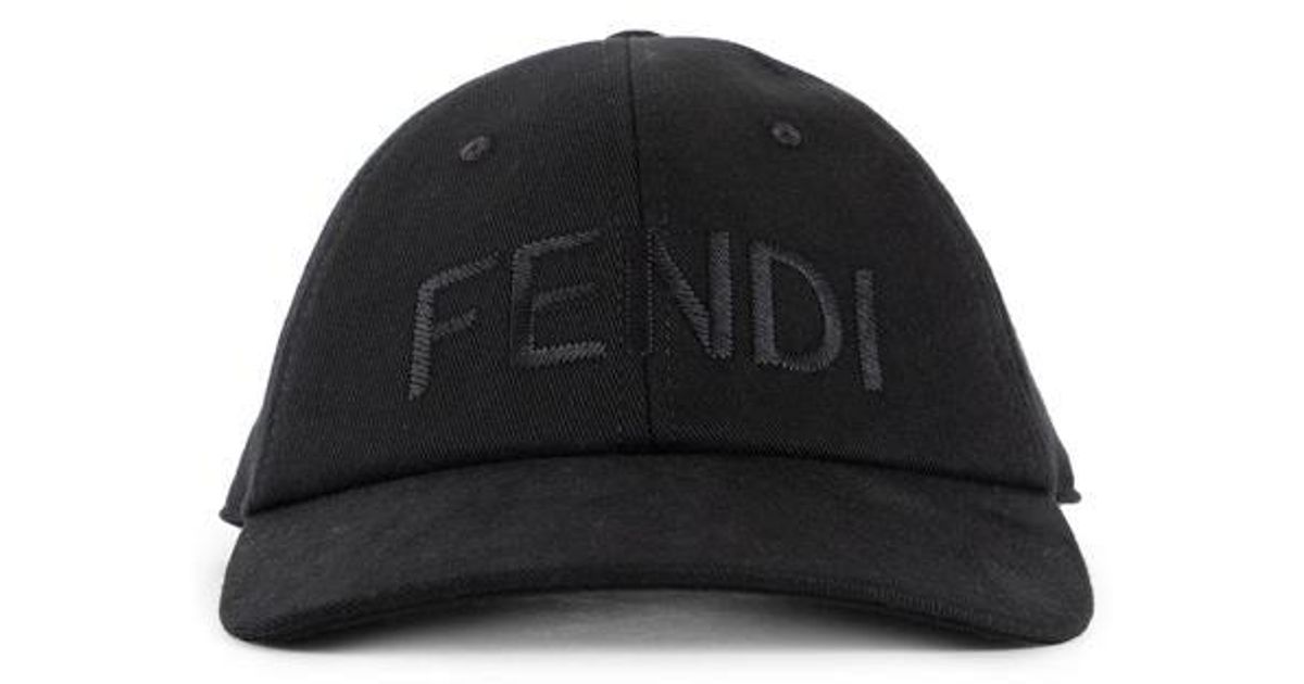Fendi Caps in Black for Men | Lyst
