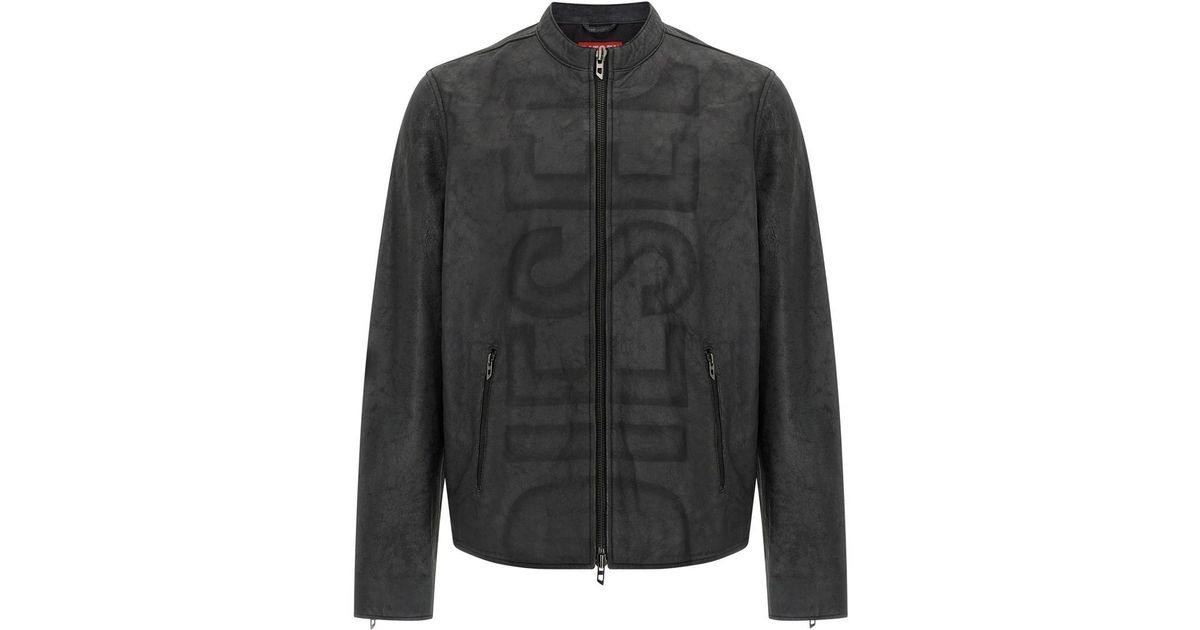 DIESEL 'l-evert-a' Jacket in Grey for Men | Lyst UK