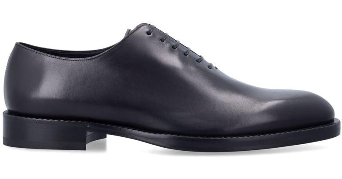 Ferragamo Leather Oxford Shoe in Blue for Men | Lyst Canada