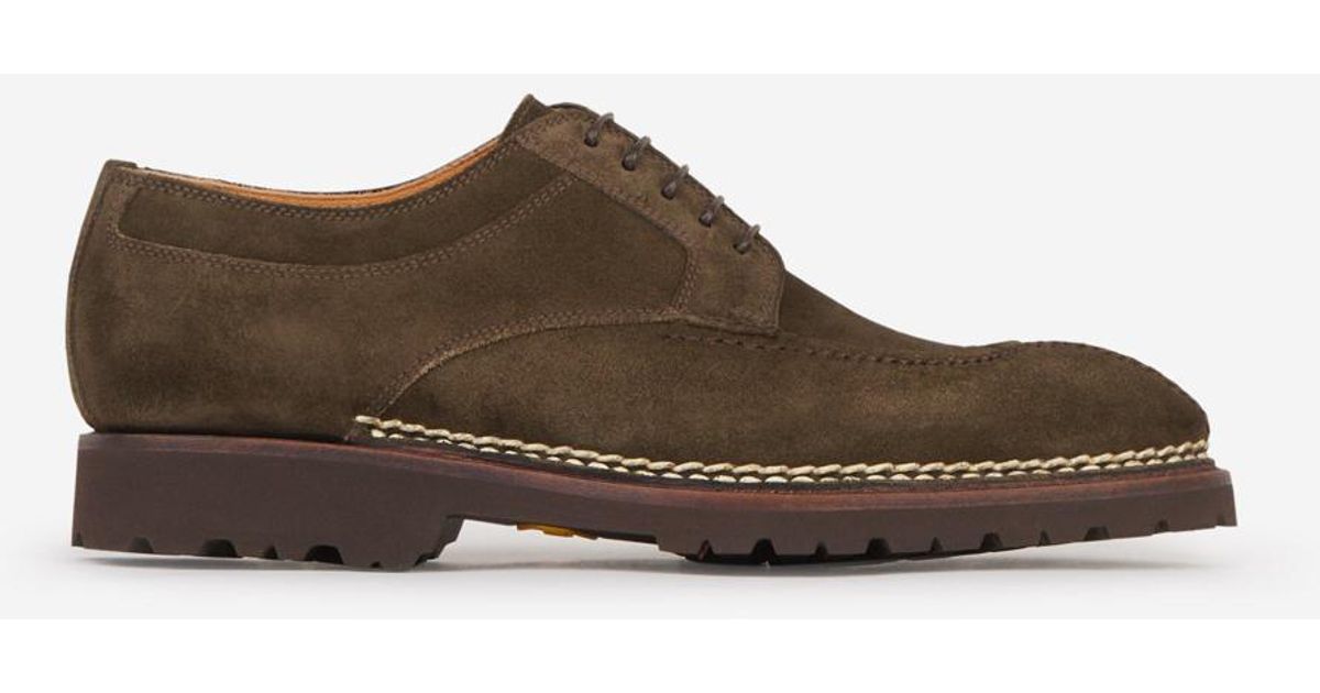 Bontoni Magnifico Suede Shoes in Brown for Men | Lyst