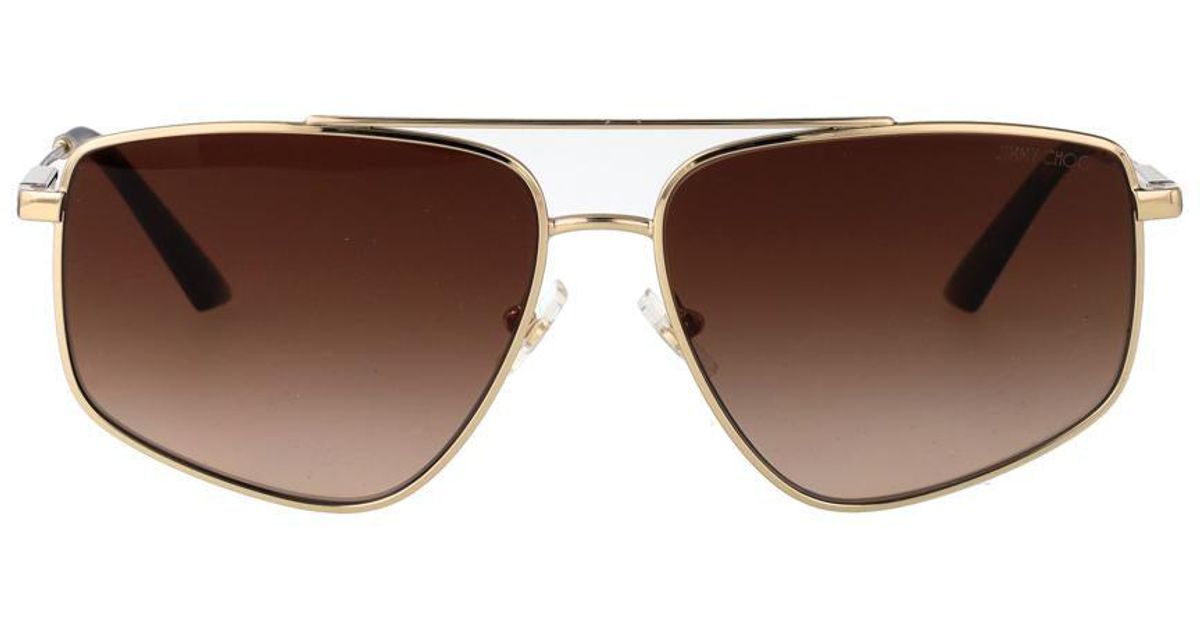 Jimmy Choo Sunglasses in Brown | Lyst UK