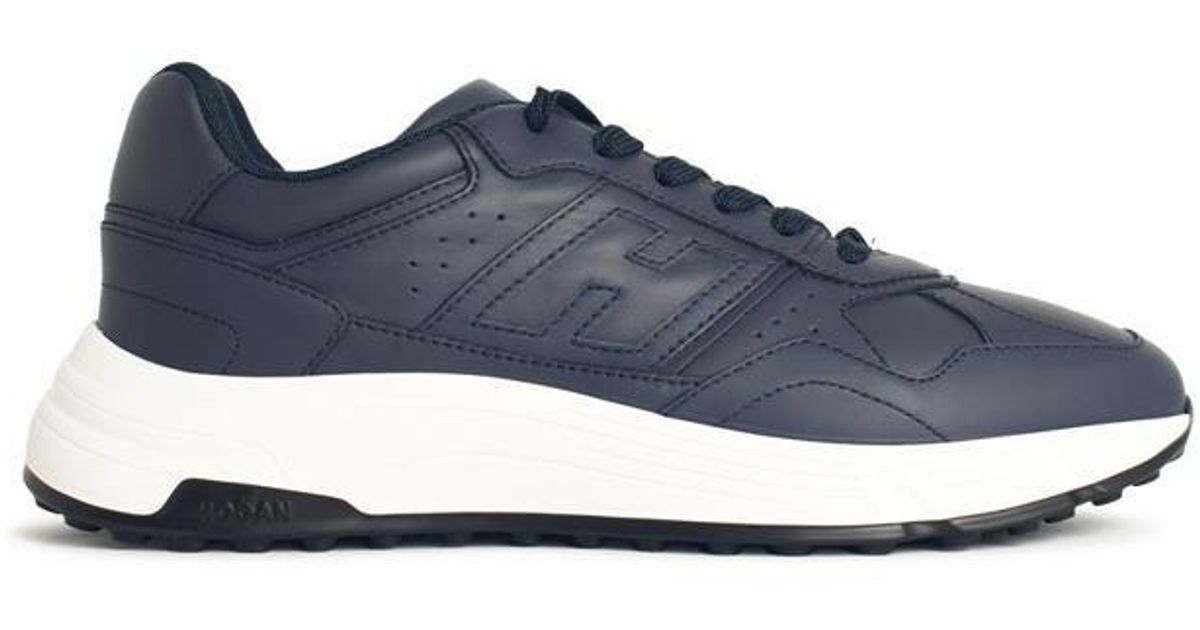 Hogan 'Hyperlight' Leather Sneakers in Blue for Men | Lyst UK