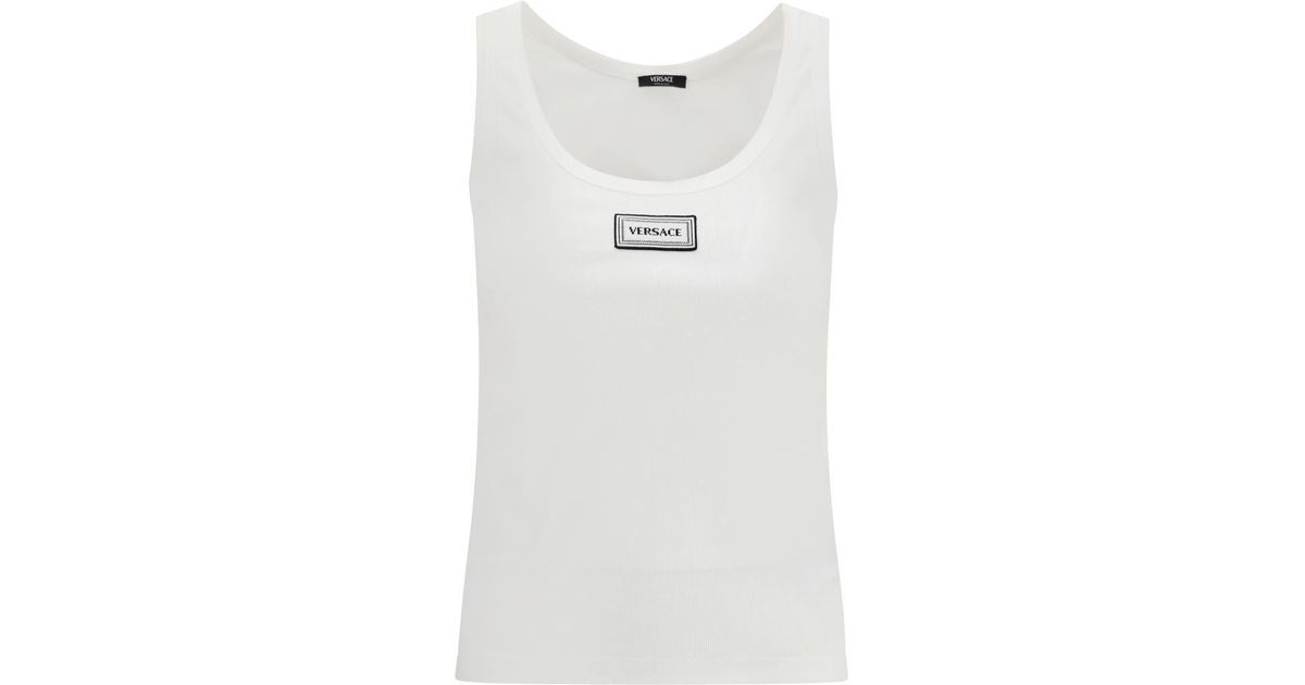 Versace Top in White | Lyst UK