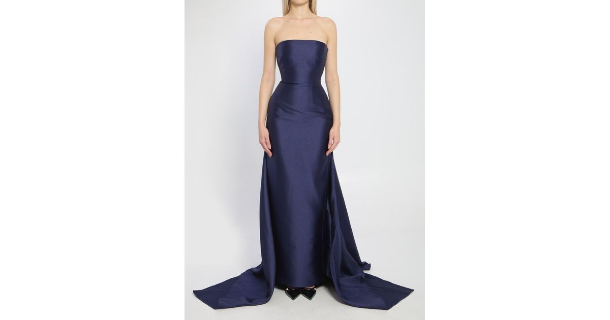 Solace London Imani Maxi Dress in Blue | Lyst UK