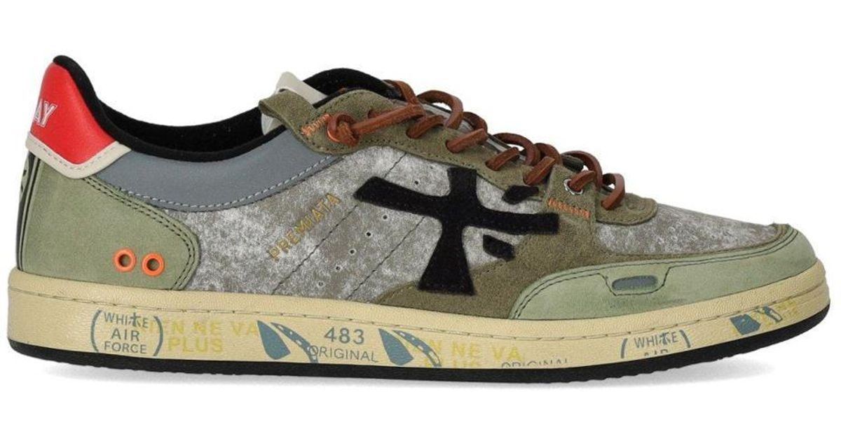 Premiata Bsktclay 7845 Sneaker in Green for Men | Lyst UK