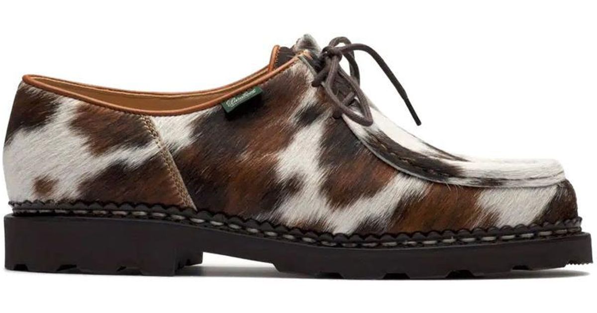 Paraboot Michael Goat Skin Derby Shoes in Brown for Men | Lyst UK