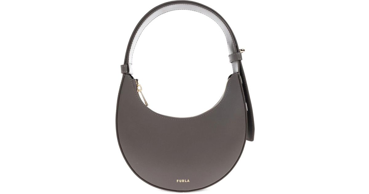 Furla Delizia Mini Shoulder Ba in Gray | Lyst