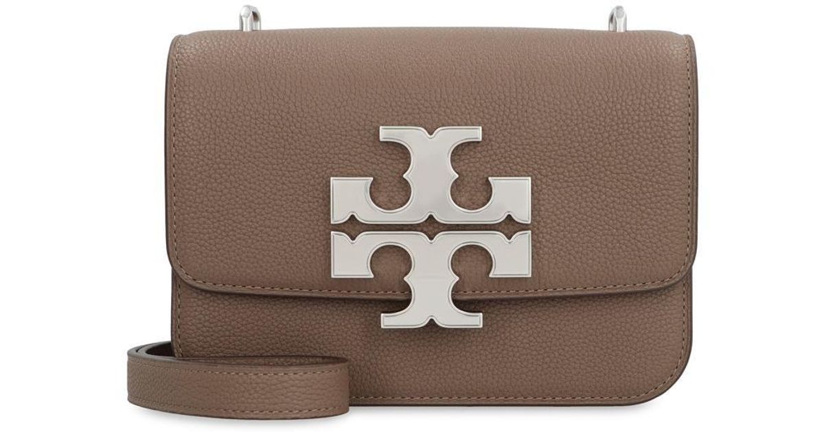 Tory Burch Eleanor Leather Crossbody Bag in Brown | Lyst