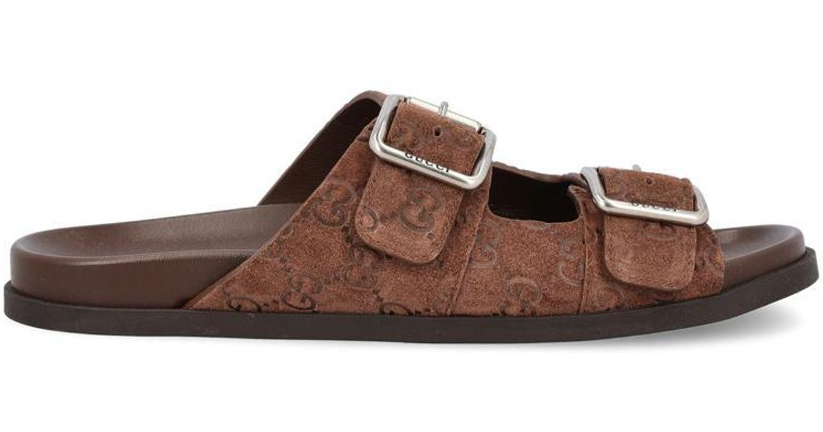 Gucci Sandals in Brown for Men | Lyst