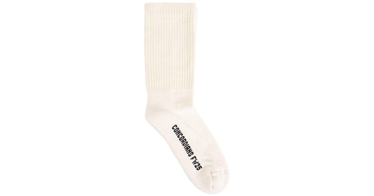 Rick Owens Socks in White for Men | Lyst UK