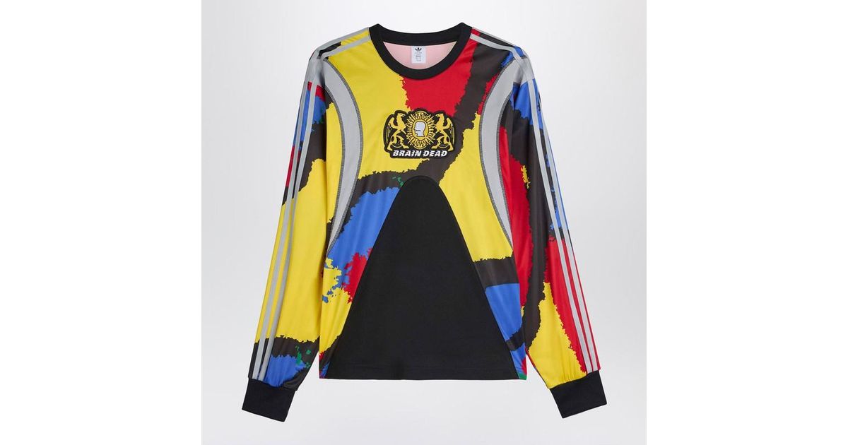 adidas x Brain Dead Eqt Jersey With Logo Patch in Black for Men | Lyst UK