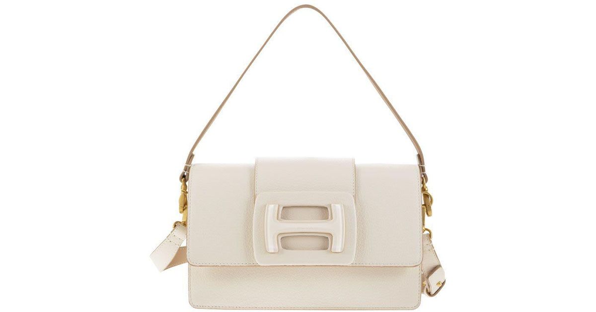 Hogan Feminine Handbags For The Modern in Natural | Lyst
