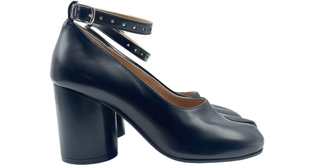 Maison Margiela Tabi Decollete Ankle-Strap Heels in Blue | Lyst