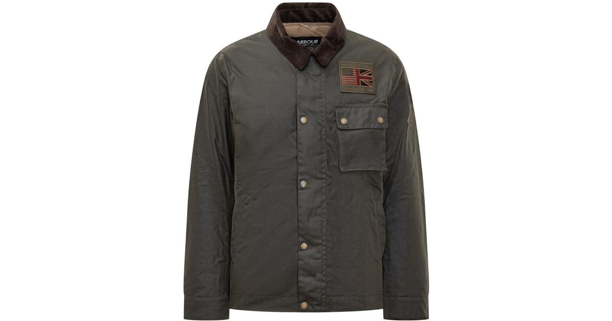 Barbour Barbour Steve Mcqueen Jacket With Patch in Black for Men | Lyst