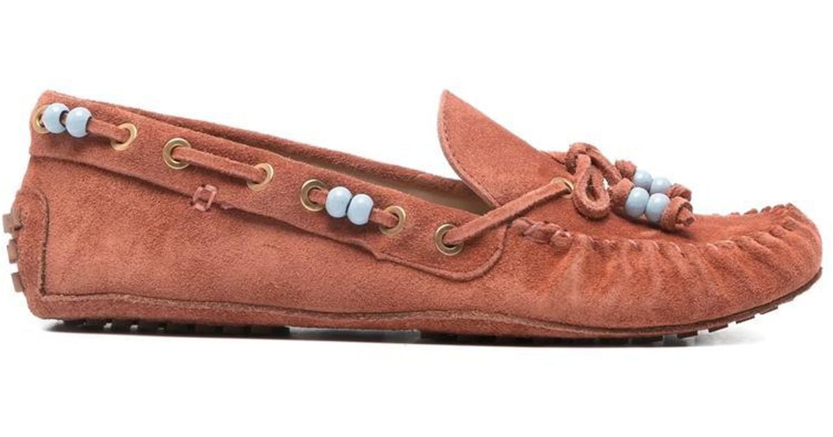 FARM Rio Loafers in Red | Lyst
